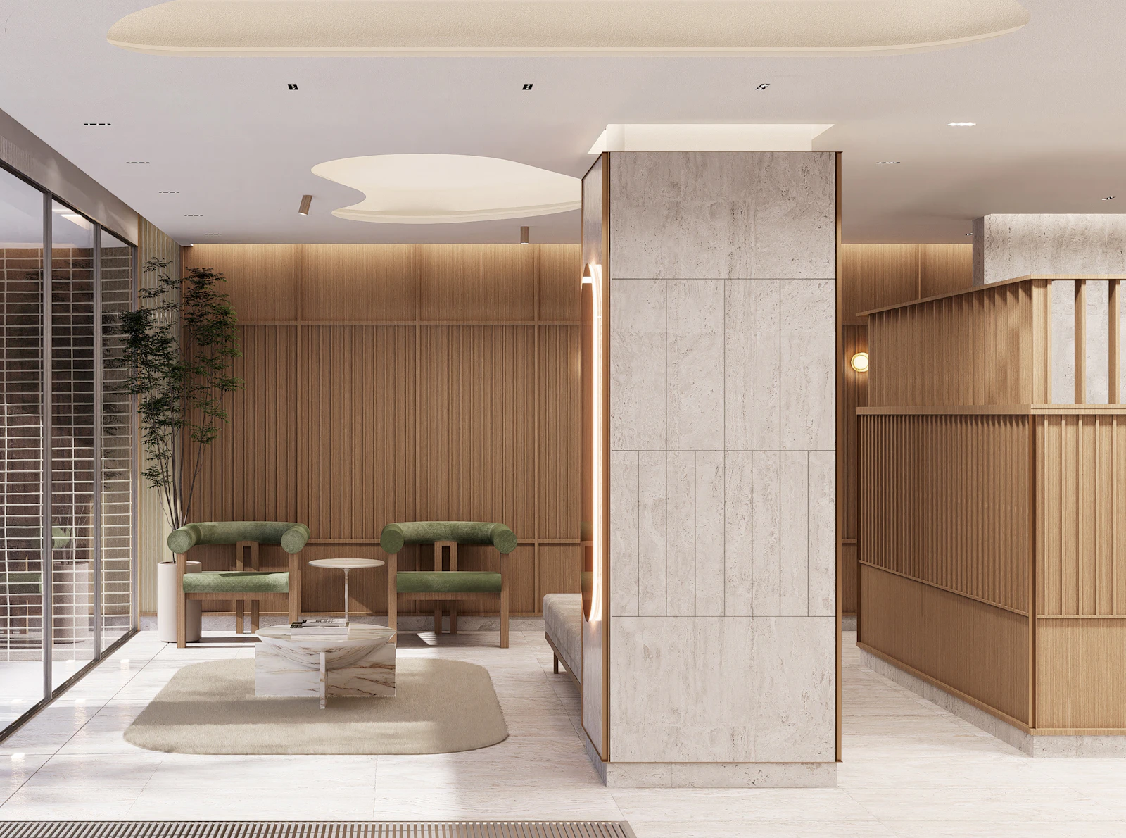 The Devon Residential Lobby Interior Renovation | EDG NYC